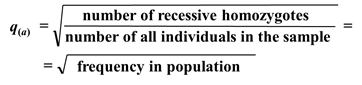 Genetic aspects of populations, Hardy-Weinberg equilibrium - WikiLectures